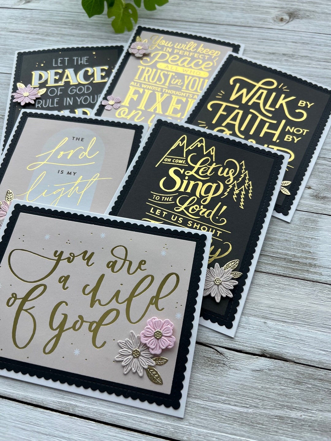Note Cards Set of 6 ~ Bible Verses ~ Faith ~ Prayers ~ All Things Are ...
