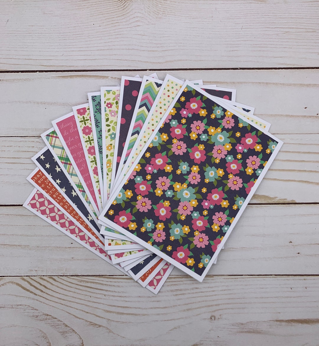 Handmade Note Cards Set of 12 All Occasion Thank You Sun - Etsy