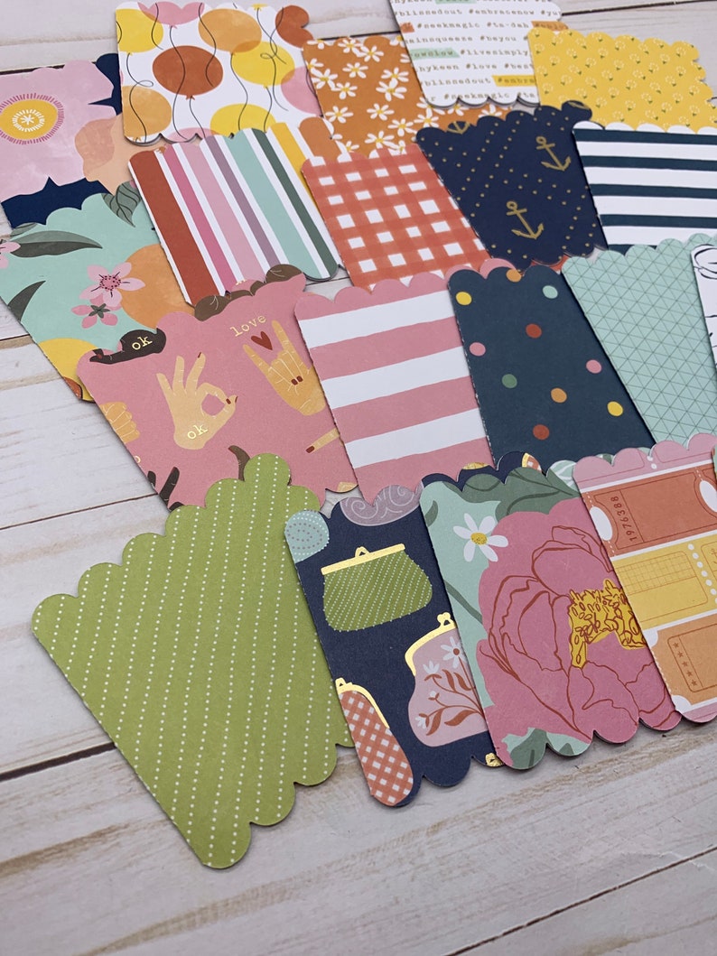 Assorted Note Cards Set of 20 Mini Scalloped Notecards 3x3 - Etsy