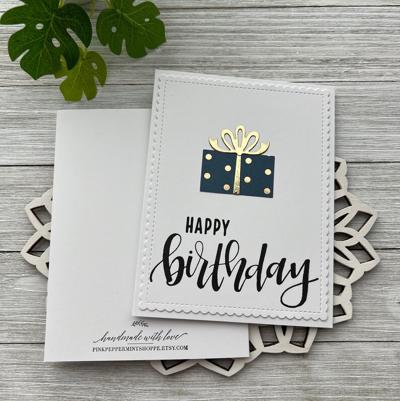 Handmade Happy Birthday Note Cards Set of 3 ~ Birthday Gifts ~ Presents ...