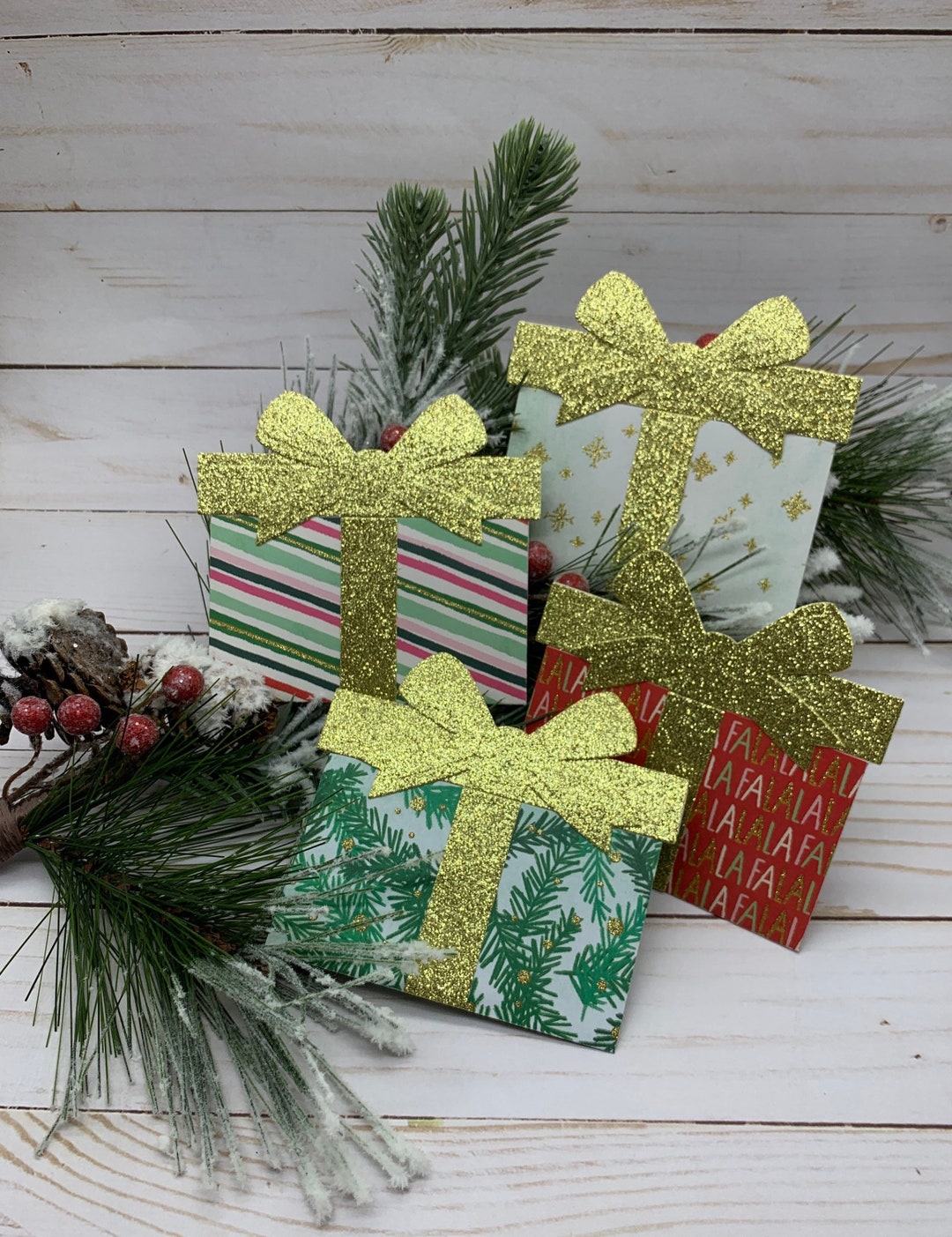 Handmade Christmas Gift Card Holders - Holiday Presents Gift Card or ...