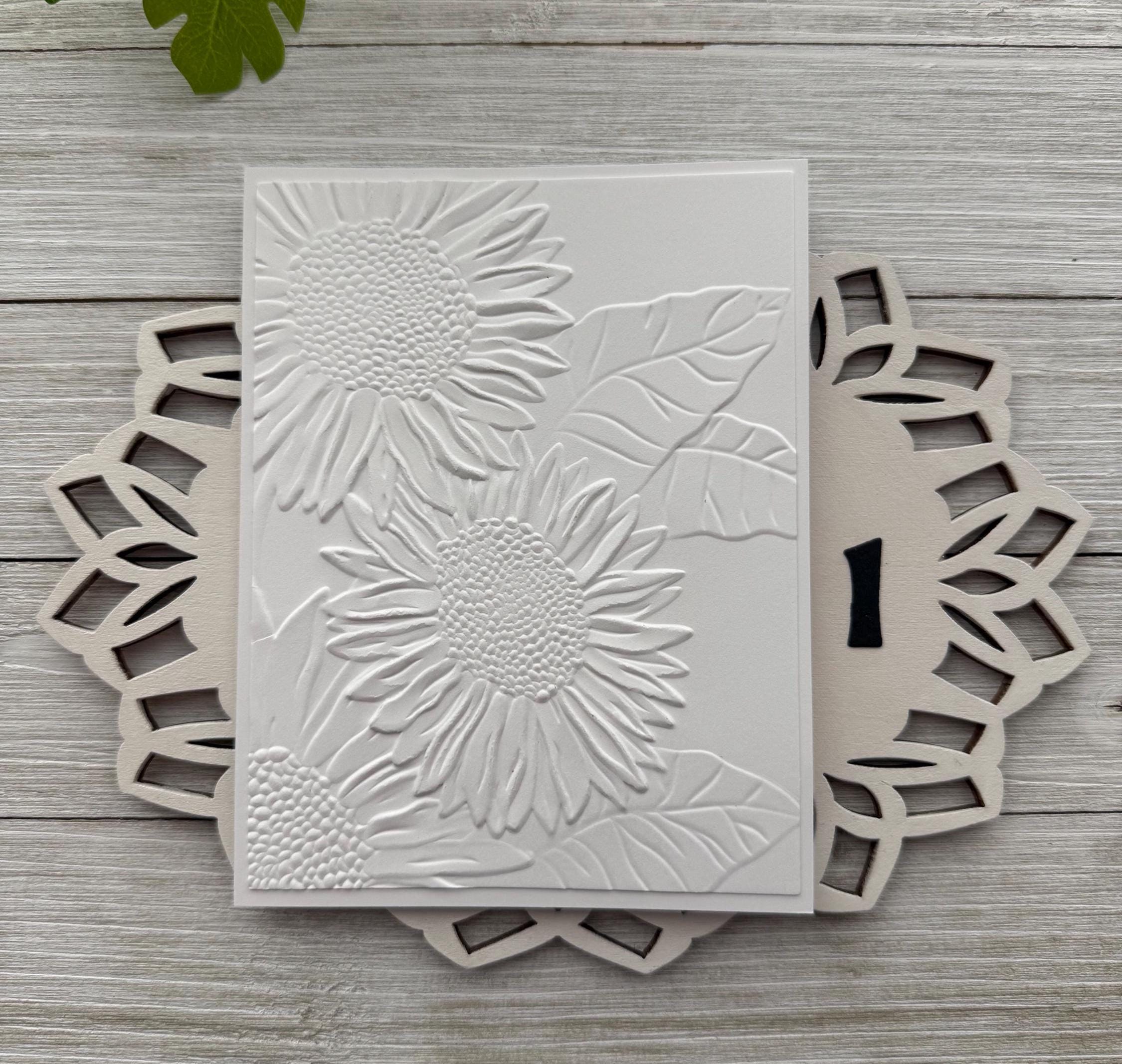 Embossed A2 Note Cards Set ~ Sunflowers ~ Flowers ~ Birthday ~ Thank ...