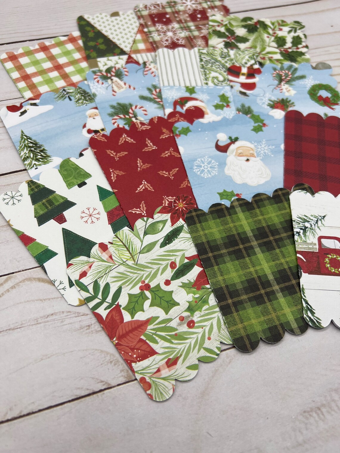 Assorted Note Cards Set of 15 Mini Scalloped Notecards 3x3 - Etsy