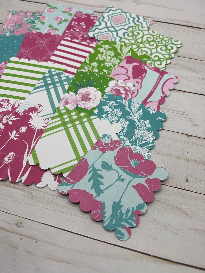 Assorted Note Cards Set of 20 Mini Scalloped Notecards 3x3 - Etsy