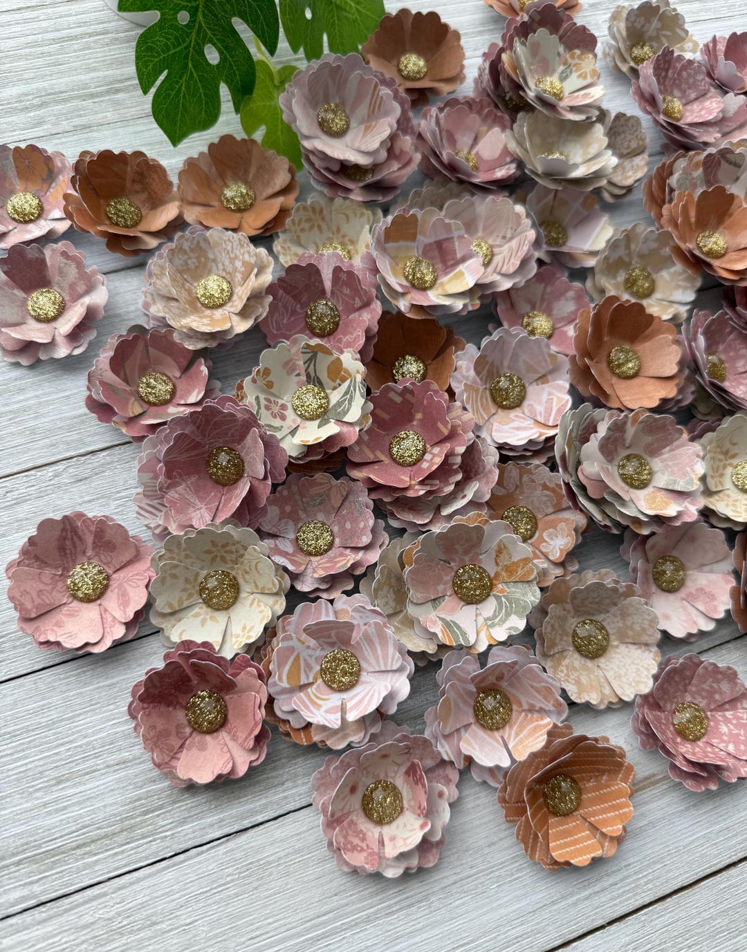 20 Small Layered Flower Embellishments ~ Mini 3D Flowers~ Sun-kissed ...