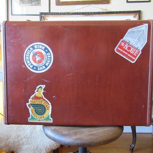 Mid Century Vintage Samsonite Suitcase With Travel Stickers, Photo ...