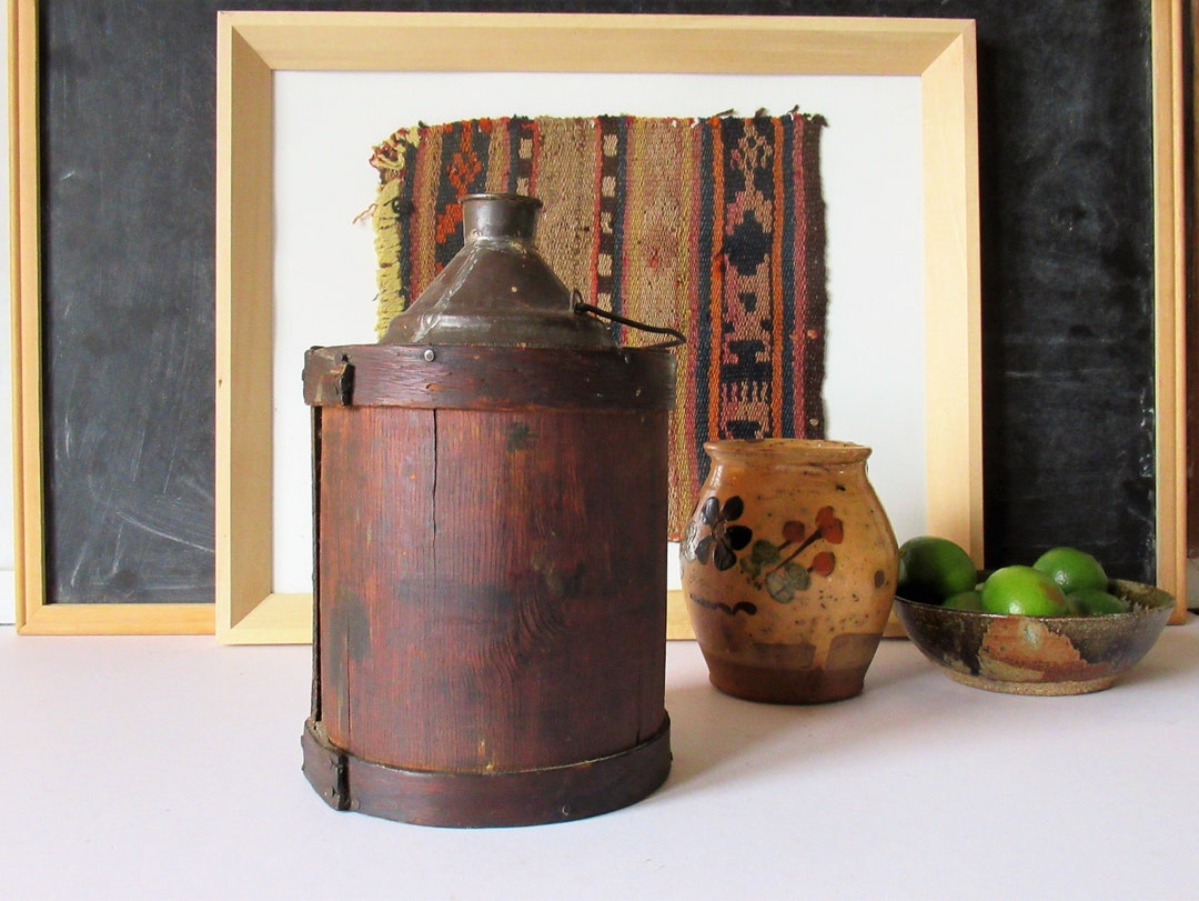 Rustic Canteen, Tin Wood Encased Canteen, Rustic, Farmhouse, Country ...