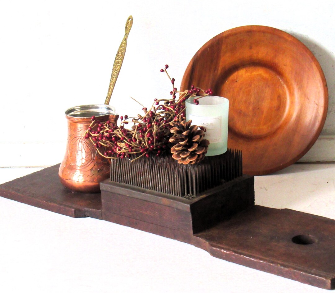 Antique Hatchel Flax Comb, Farmhouse Tool, Rustic, Country Decor ...