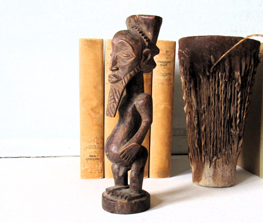 Vintage African Figurine Sculpture of a Man, Tribal Folk, Kenyan Art ...