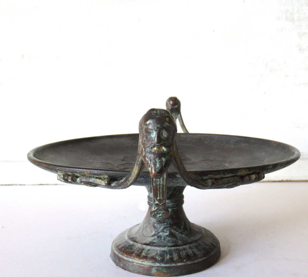 A Decorative Bronze Dish, Tazza, Features the Goddess Aetna Riding Her ...