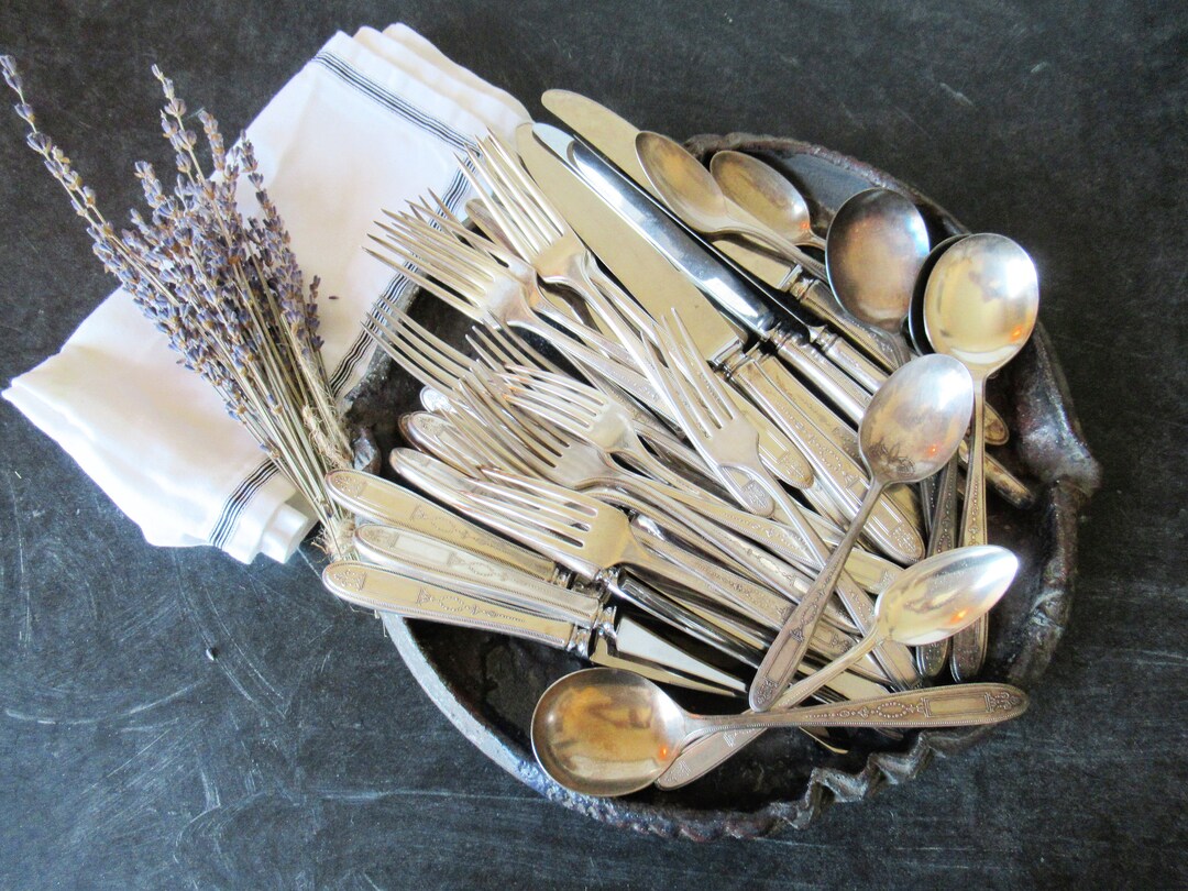 Vintage Silver Plated Stainless Steel Utensils Community Utensils ...
