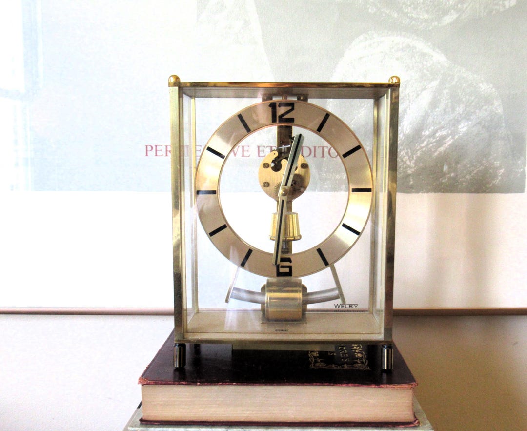 Vintage Welby Brass Mantle Clock Made in West Germany for Decor of ...