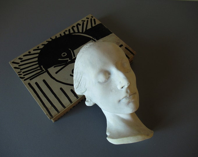 Vintage Plaster Female Face Mask, Sculpture, Wall Hanging. - Etsy