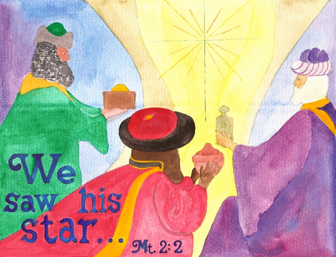 Christmas and Epiphany Note Cards the Wise Men - Etsy