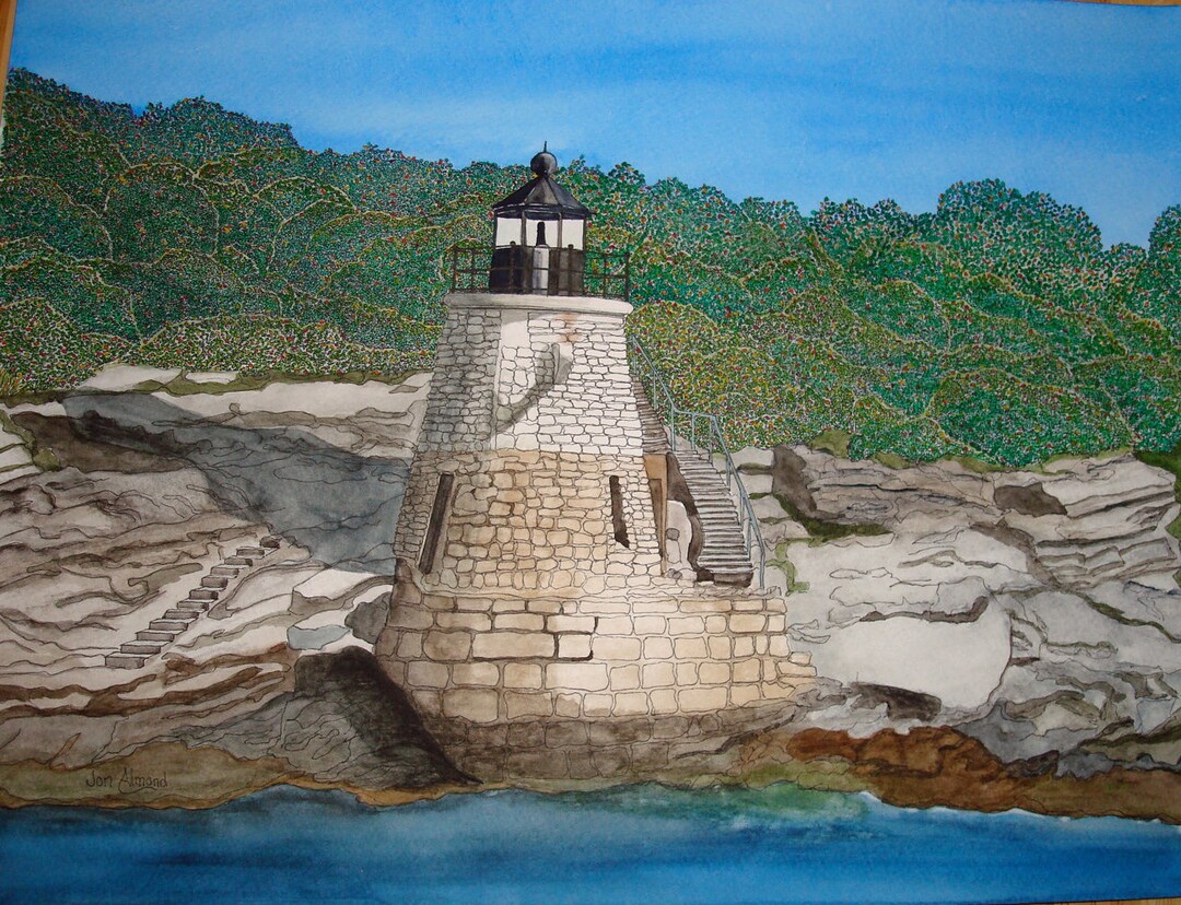 Note Cards Light Houses of Rhode Island and MA - Etsy