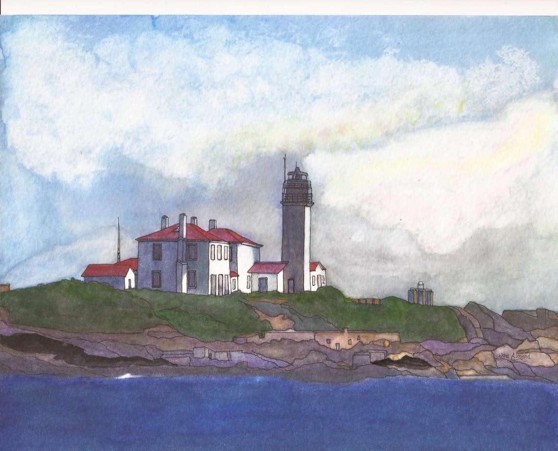 Note cards light houses of Rhode Island and MA | Etsy