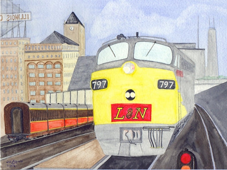 Streamline Trains and Engine Number 40 - Etsy