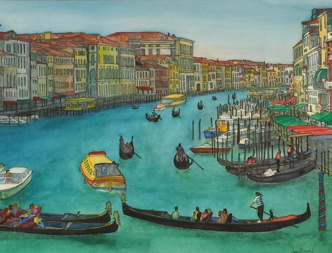 The Grand Canal in Venice - Etsy