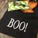 BOO - Black Burlap Halloween Table Runner - 12 Inches by Your Choice of ...