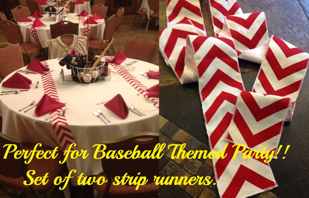 Baseball Party Decor Our ORIGINAL Baseball Ribbon Party Decor Themed ...