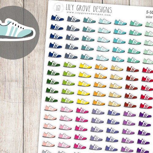 Walking/running Planner Stickers - Etsy