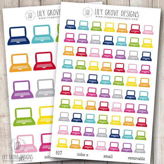 Craft Supplies & Tools Stickers Papercraft 517 Laptop Computers Planner ...