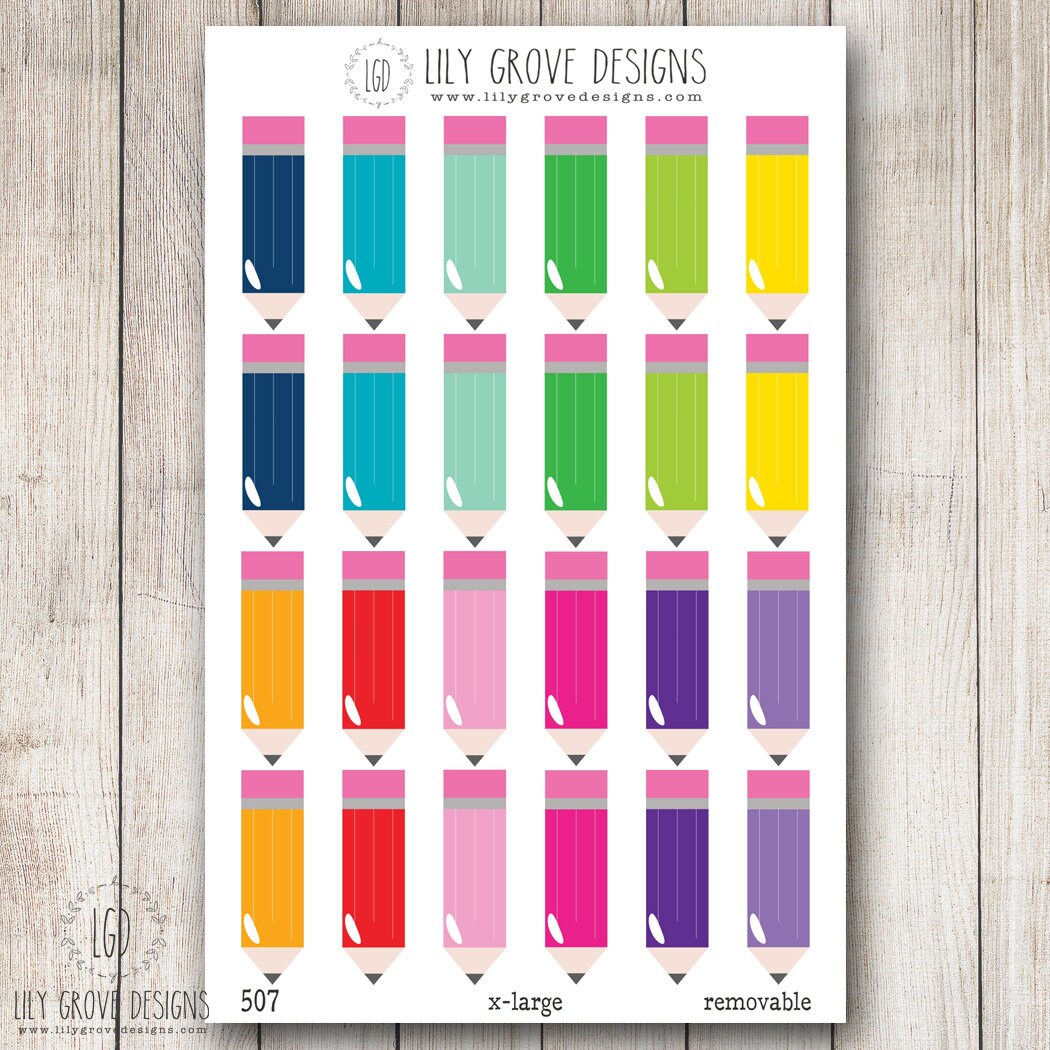 Craft Supplies & Tools Card Making & Stationery pencil planner stickers ...