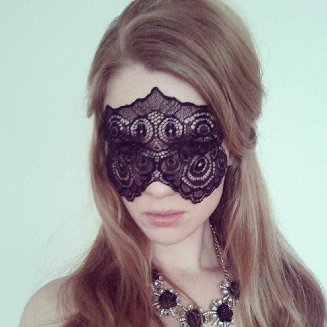Mysterious Black Lace Mask Masquerade Ball Lace Mask - Etsy