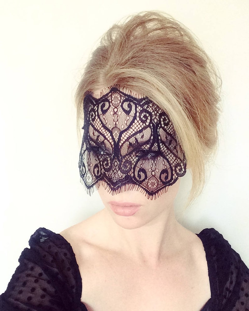 Lavelle Mask Black Lace Mask Masquerde Party Mask Eyes | Etsy