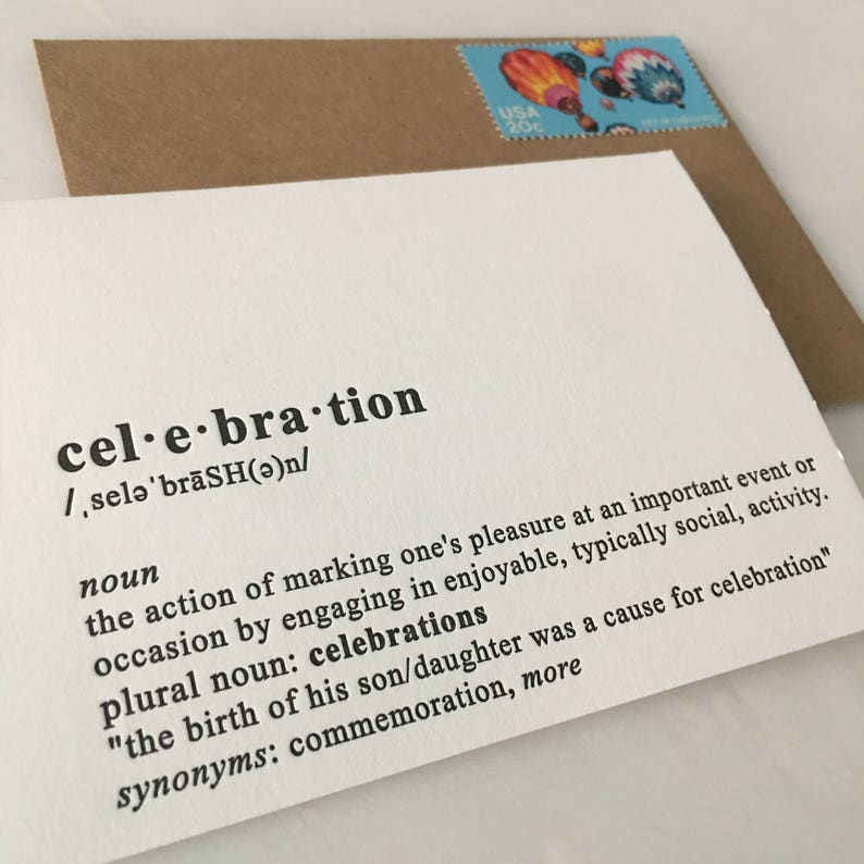 Celebration Greeting Card - Etsy