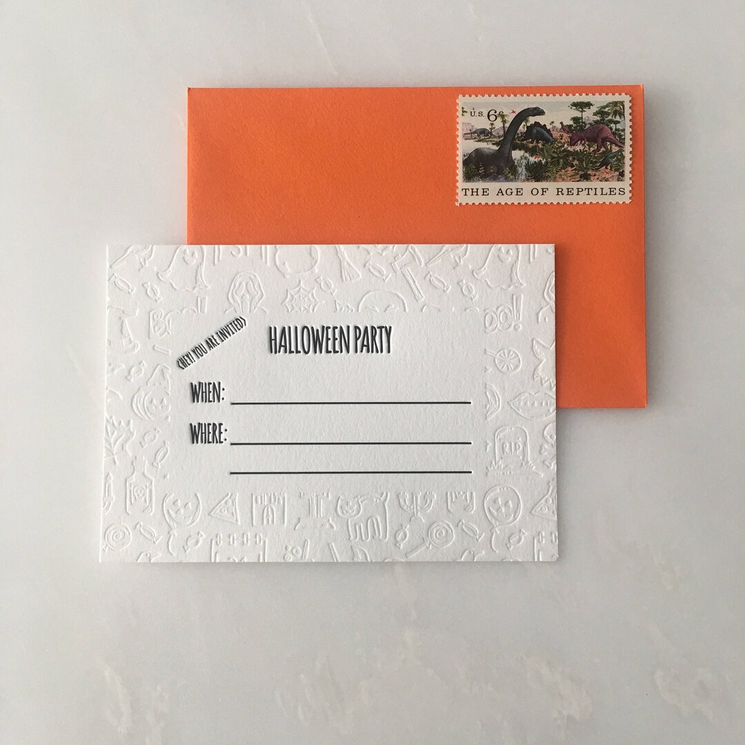 Halloween Party Invitations - Etsy