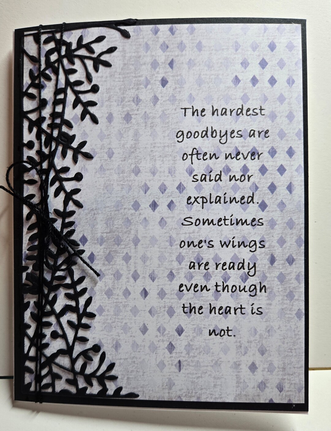 Handmade Sympathy Card. Bereavement. Grief. Loss of a Loved One ...
