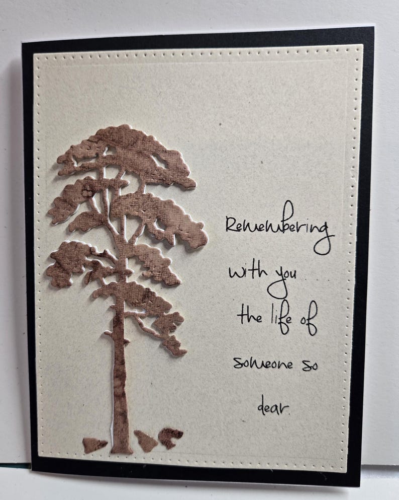 Handmade Sympathy Card. Bereavement Grief. Thinking of You. Mourning ...