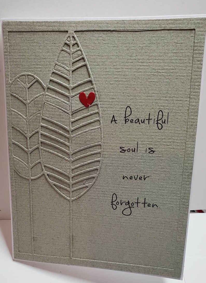 Handmade Sympathy Card. Bereavement. Grief. Loss of a Loved - Etsy