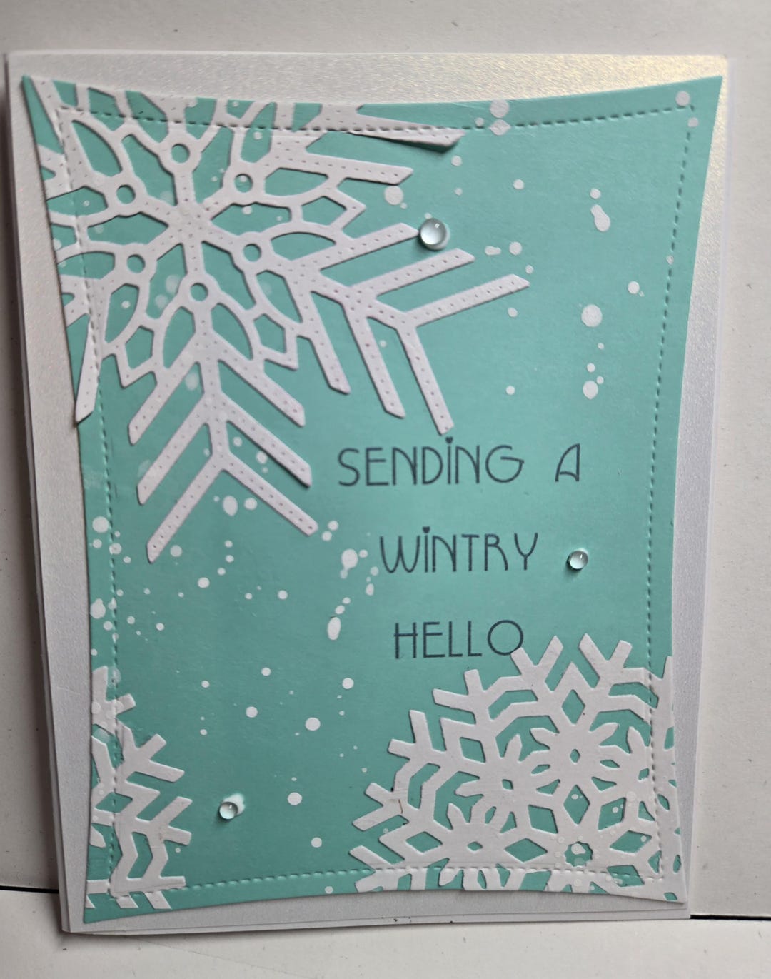 Handmade Snowflake Card. Unisex. Winter. Love. Christmas. Whimsical ...