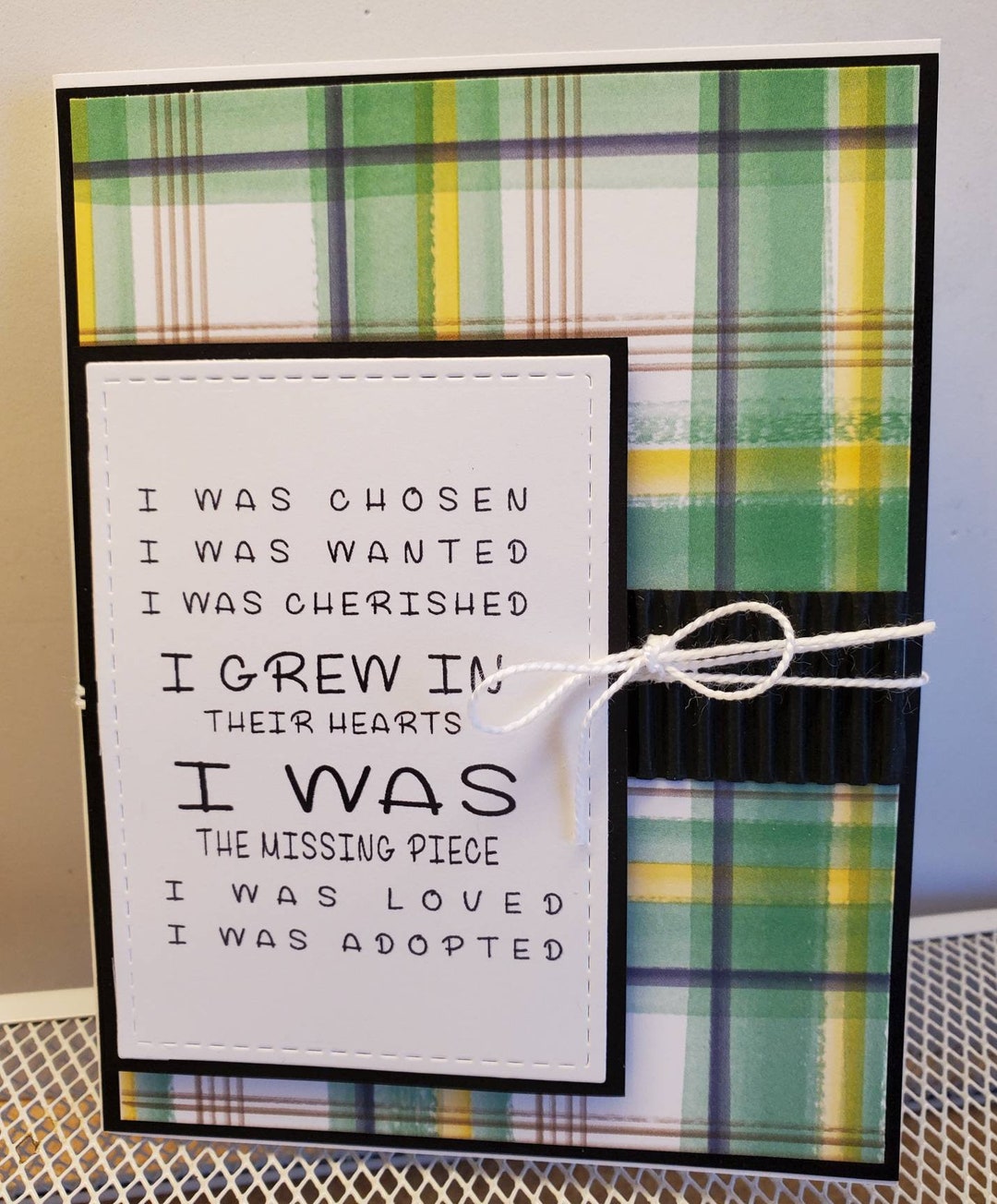 Handmade Adoption Card. Baby Card. New Parents. Older Child Adoption ...