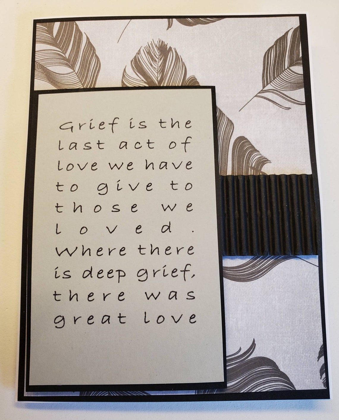 Handmade Sympathy Card. Bereavement. Grief. Loss of a Loved | Etsy