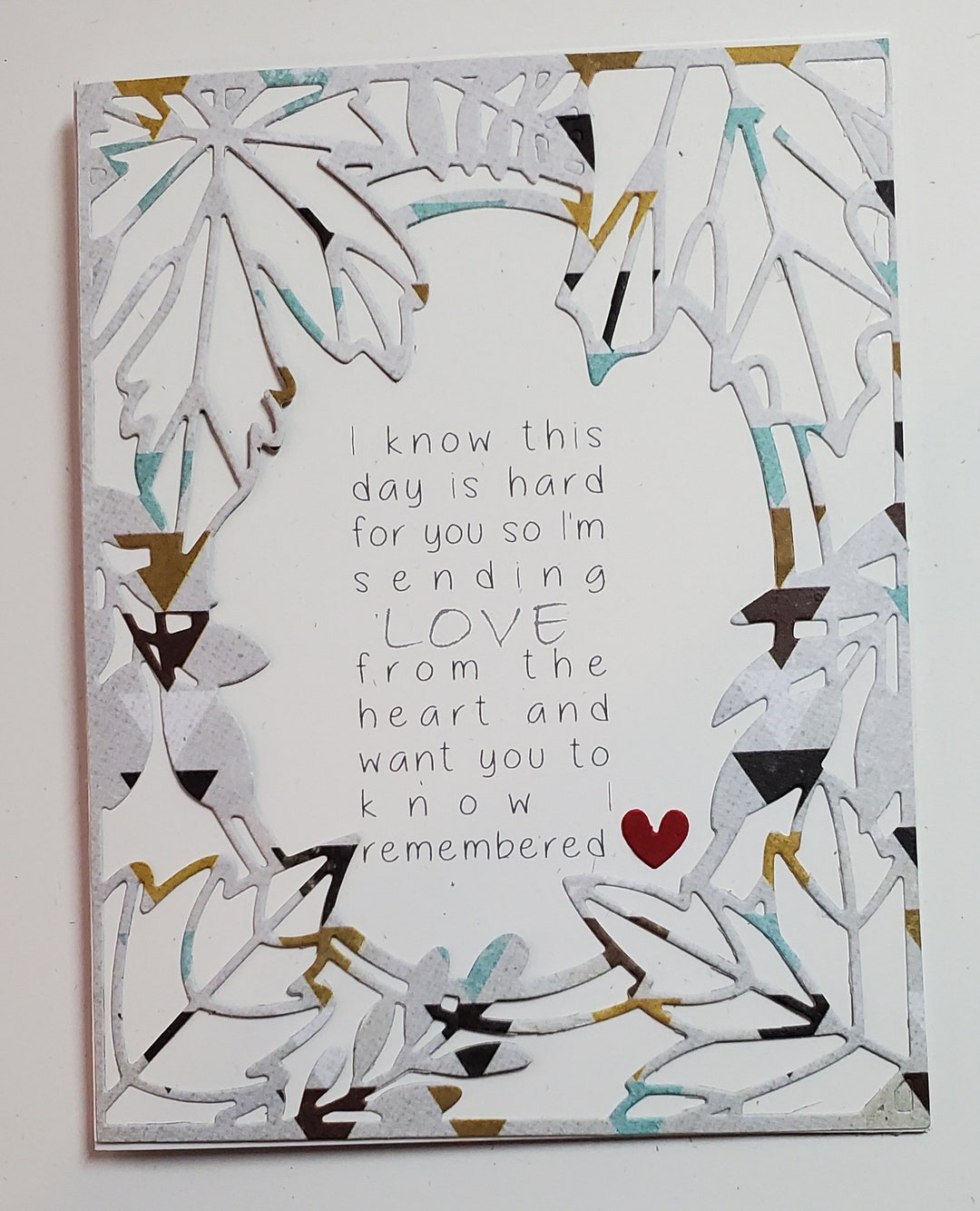 Handmade Sympathy Card. Bereavement Grief. Thinking of You ...