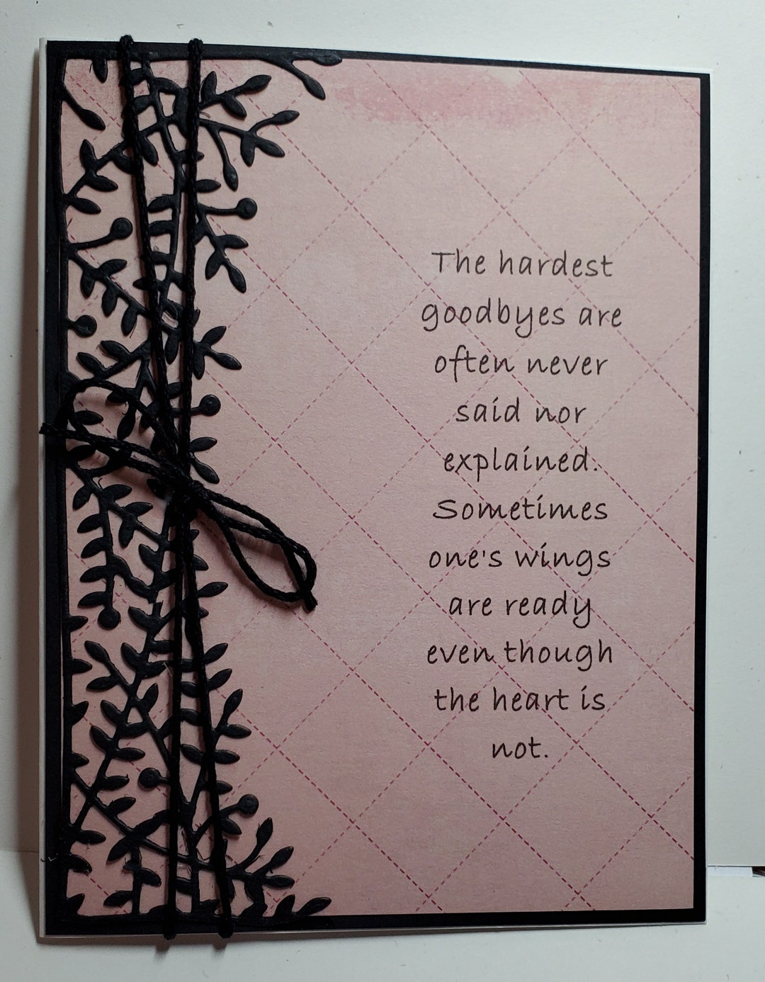 Handmade Sympathy Card. Bereavement. Grief. Loss of a Loved One ...