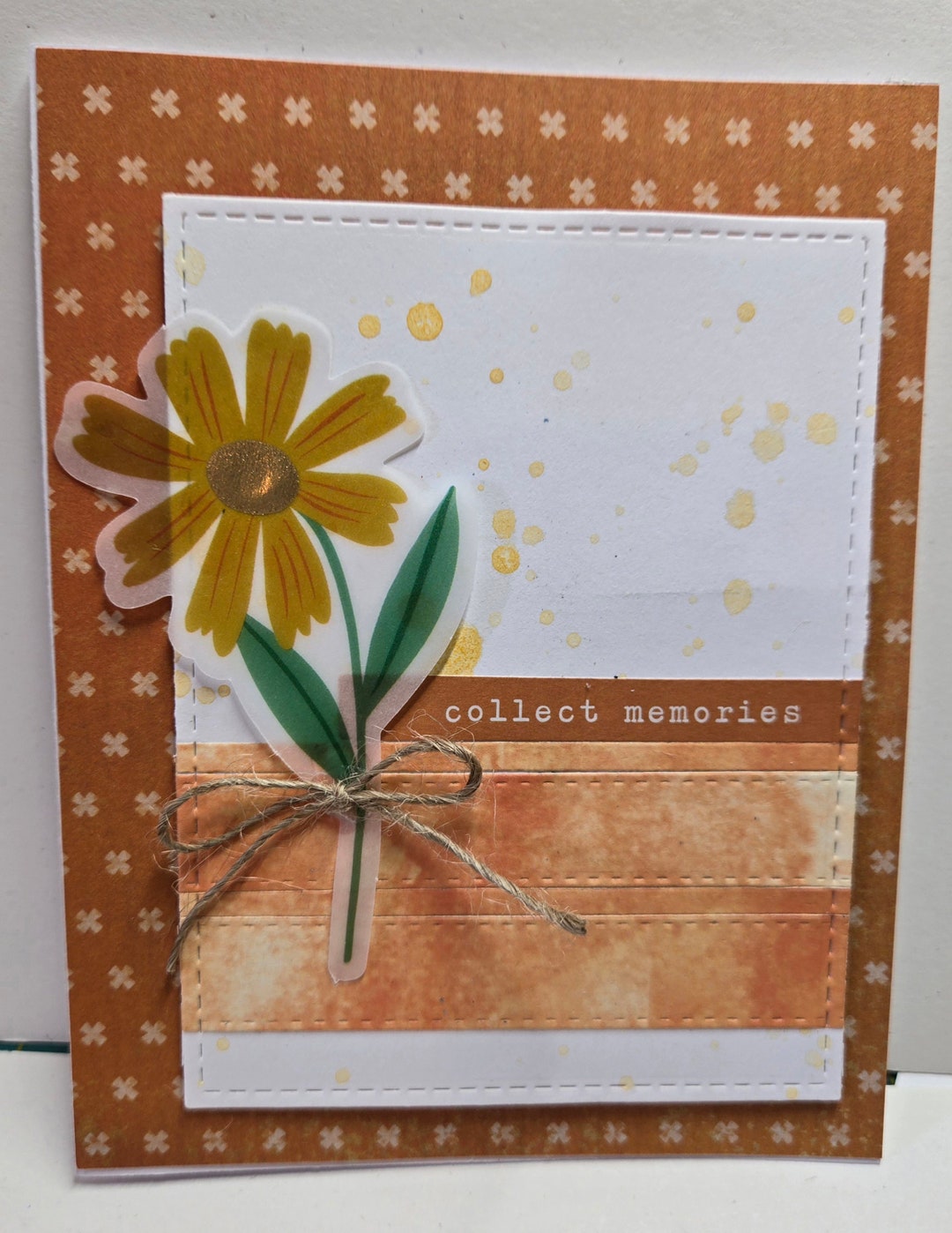 Handmade Card. Memories. Encouragement. Just Because. Thinking of You ...