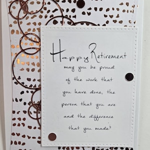 Handmade Retirement Card. for Him. for Her. Unisex. Boss. Coworker ...