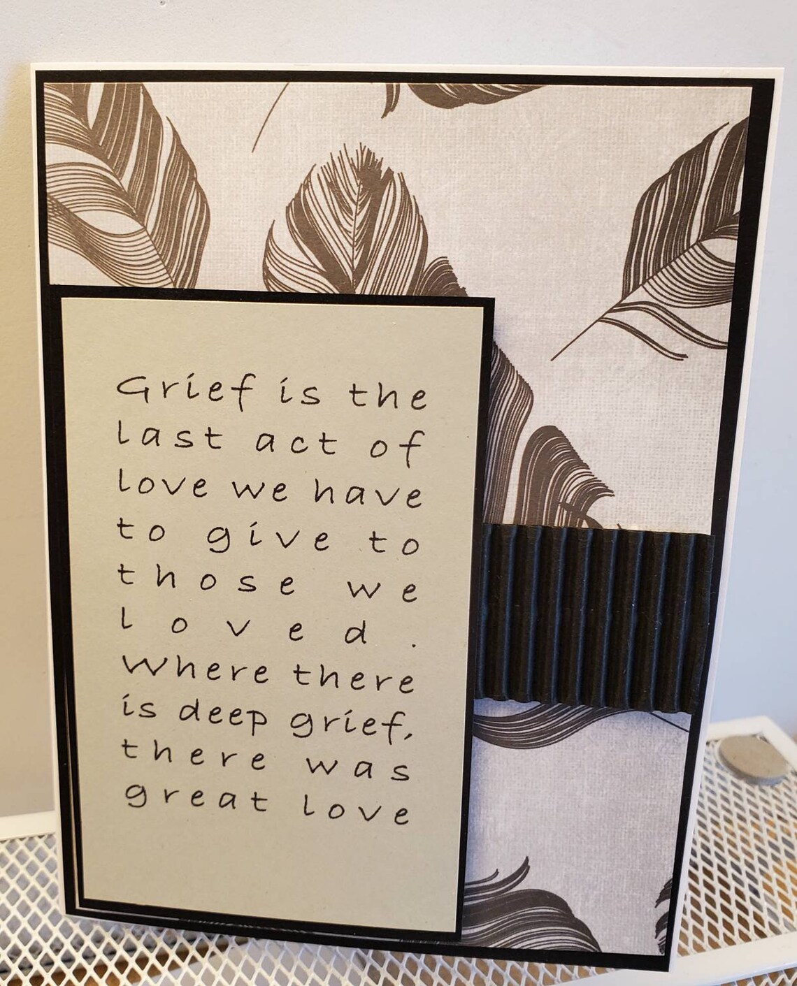 Handmade Sympathy Card. Bereavement. Grief. Loss of a Loved | Etsy