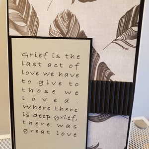 Handmade Sympathy Card. Bereavement. Grief. Loss of a Loved | Etsy