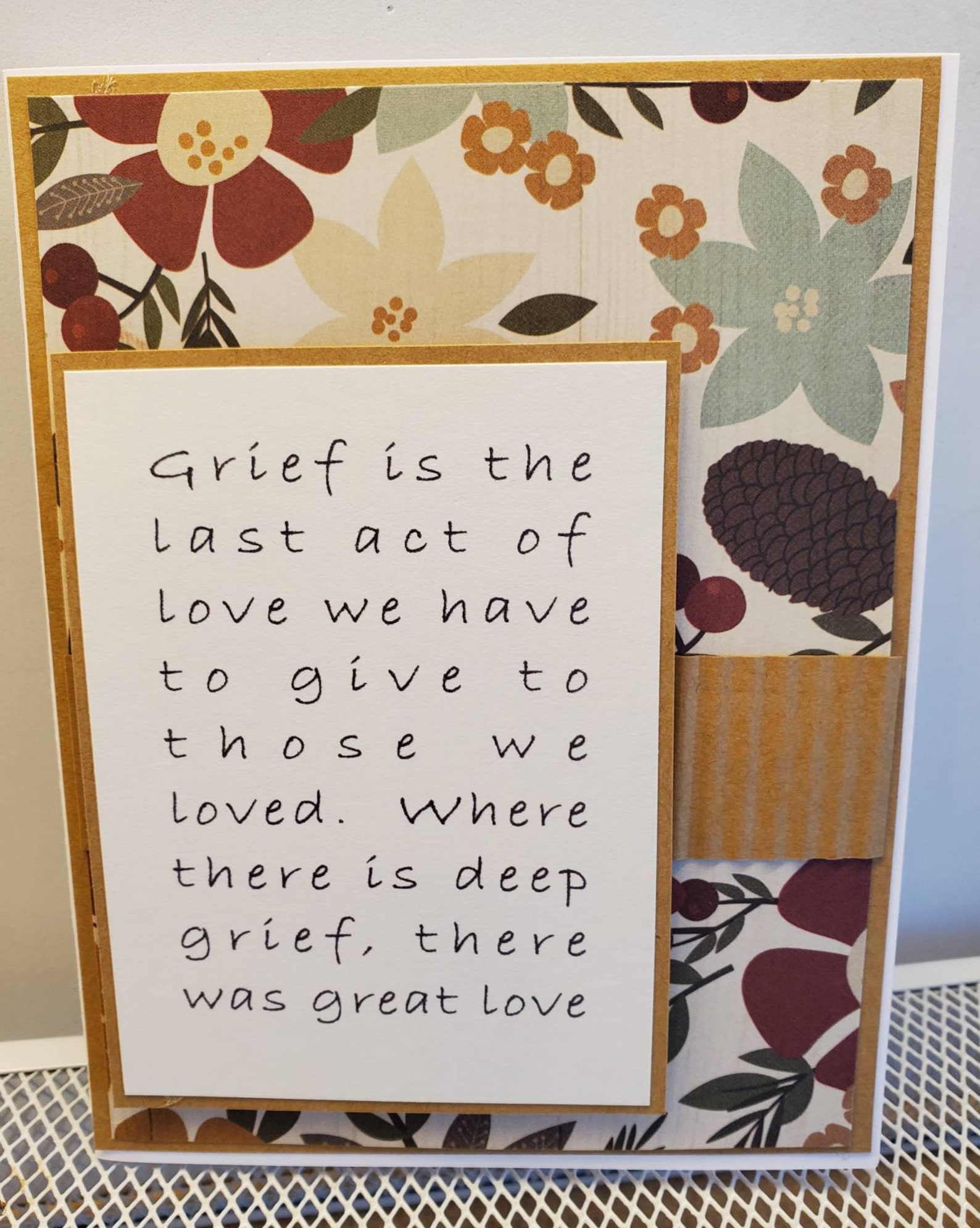 Handmade Sympathy Card. Bereavement. Grief. Loss of a Loved - Etsy