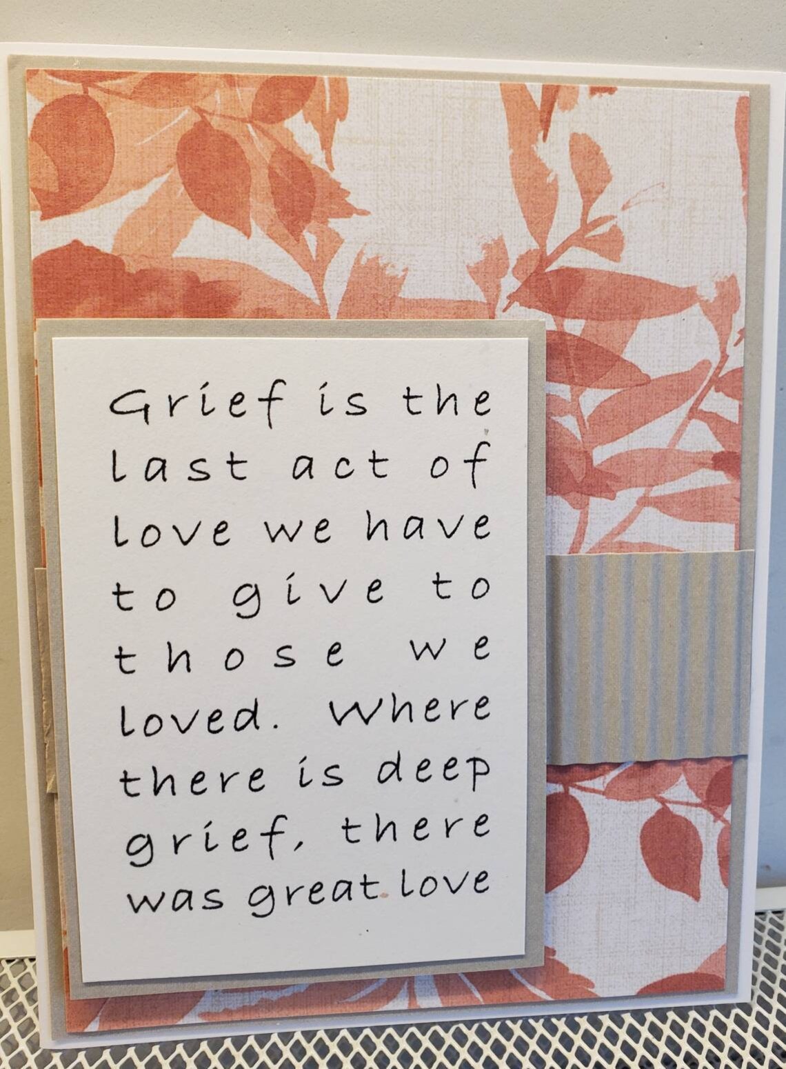 Handmade Sympathy Card. Bereavement. Grief. Loss of a Loved | Etsy