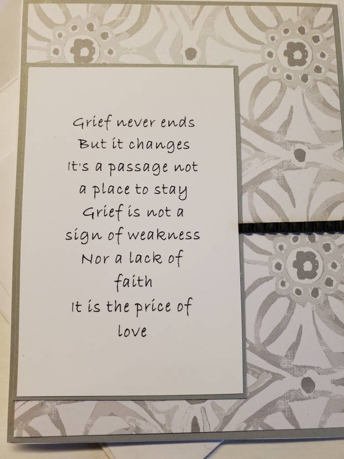 Handmade Sympathy Card. Bereavement. Grief. Loss of a Loved - Etsy