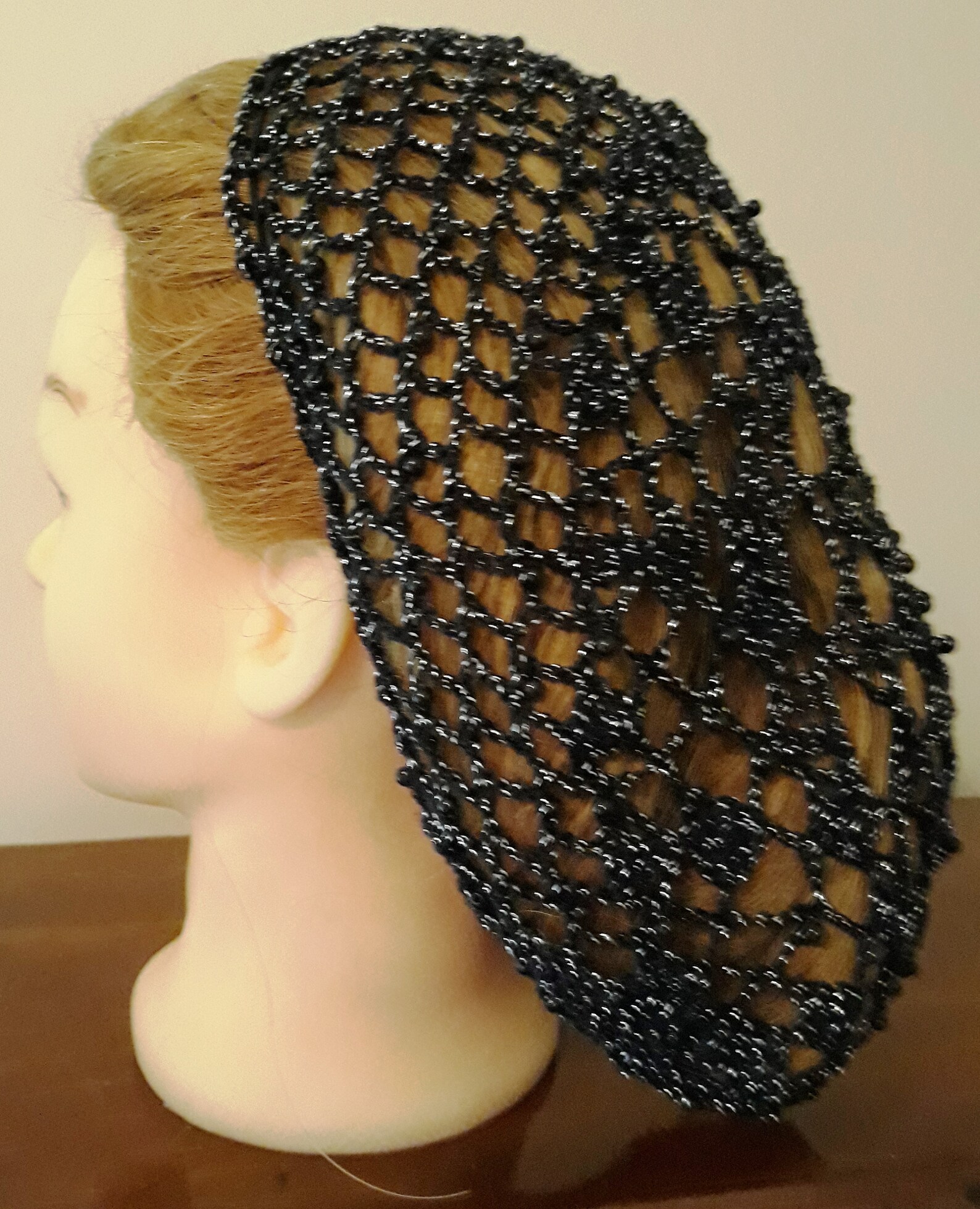 Simplicity Snood Pattern Beaded Alternating Rows in Metallic | Etsy