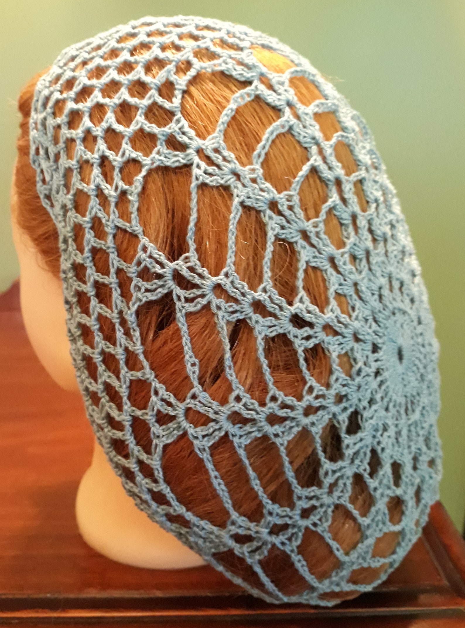 The Wheel Fancy Hair Snood in Cotton - Etsy