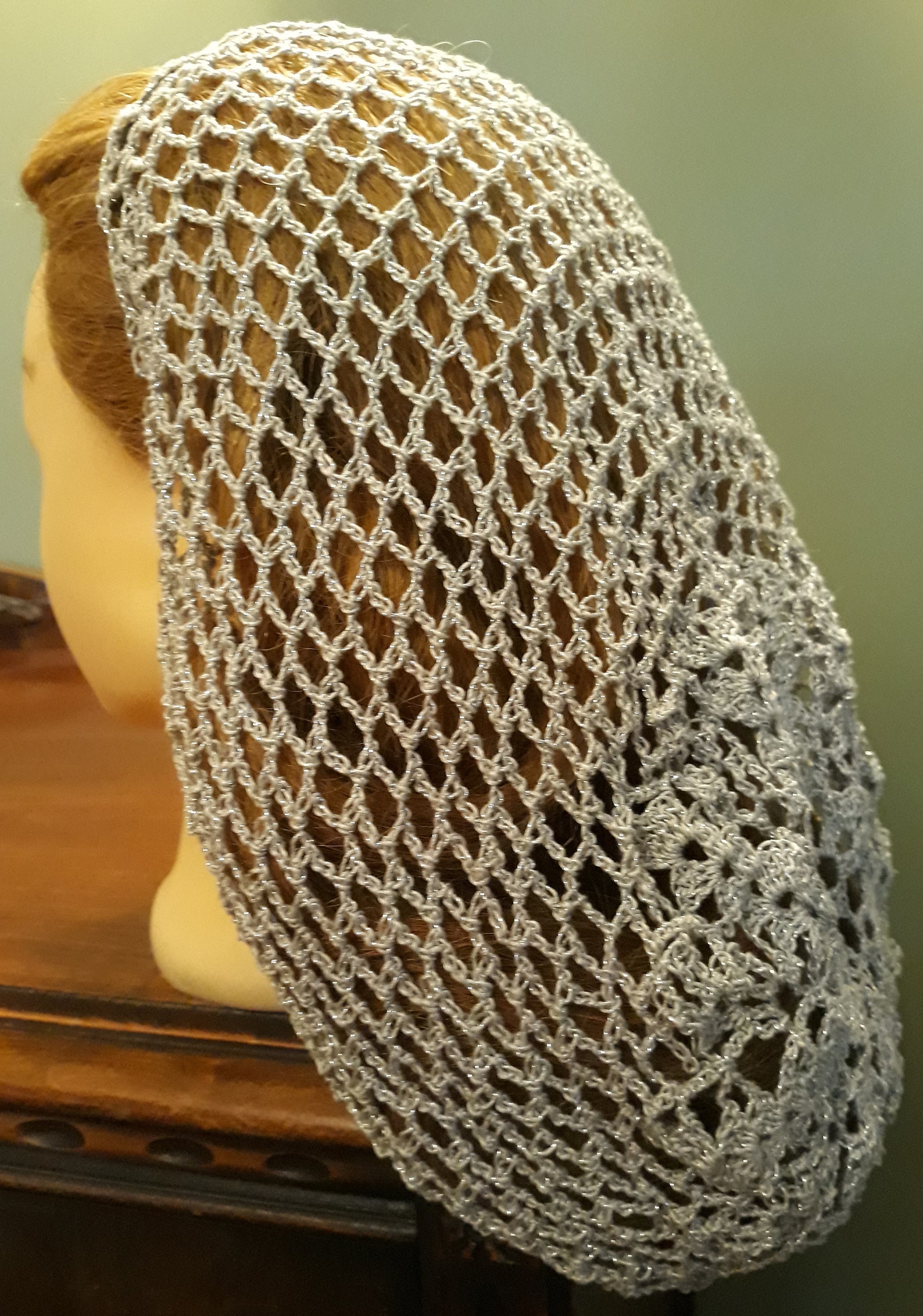 Lacy II Fancy Hair Snood in Cotton - Etsy