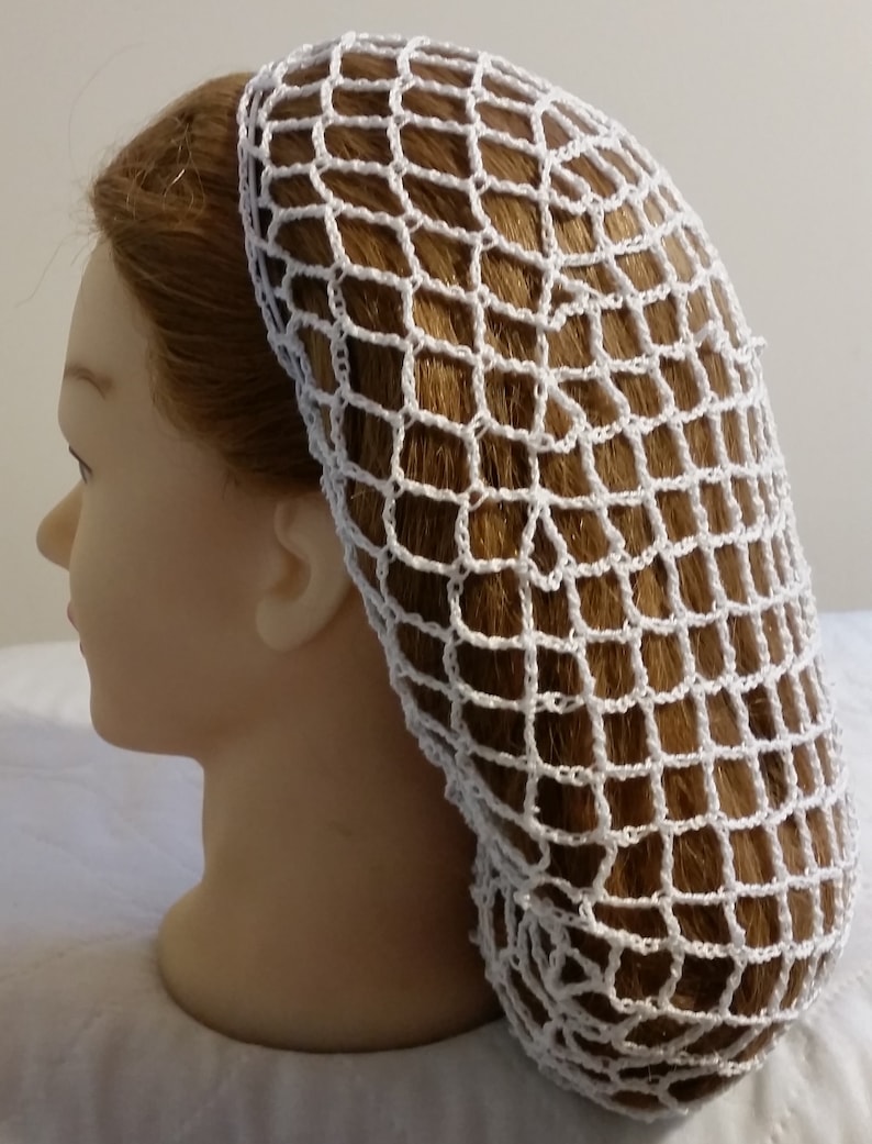 40's Square Net Hair Snood in Cotton - Etsy